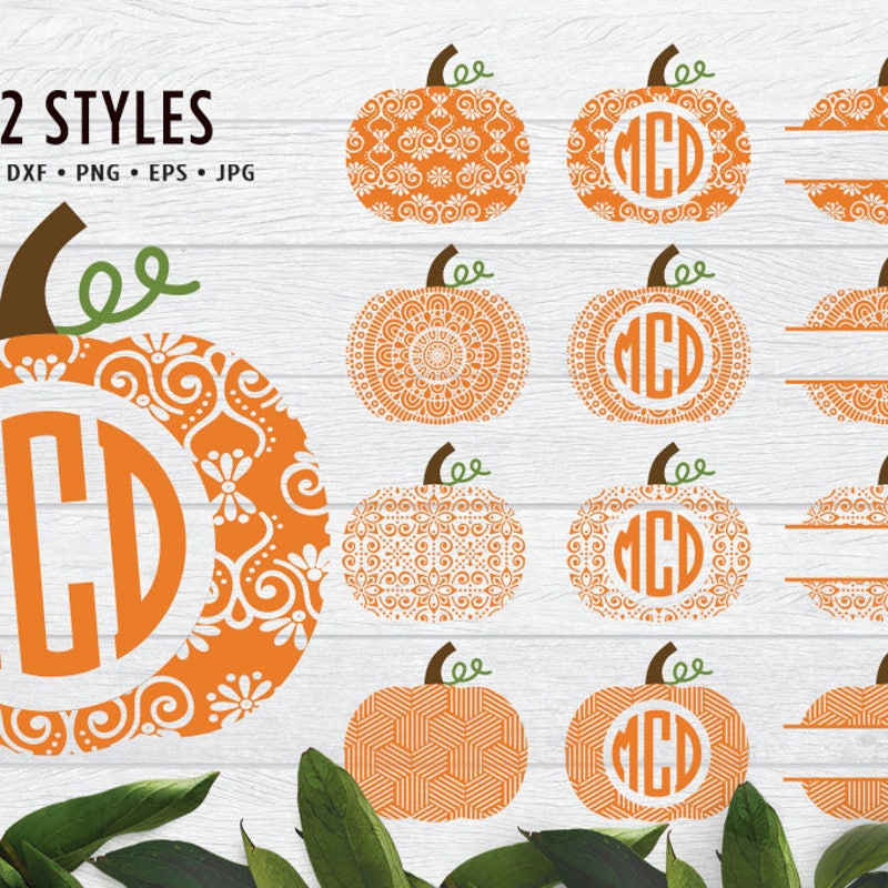 Pumpkin Monogram - Etsy