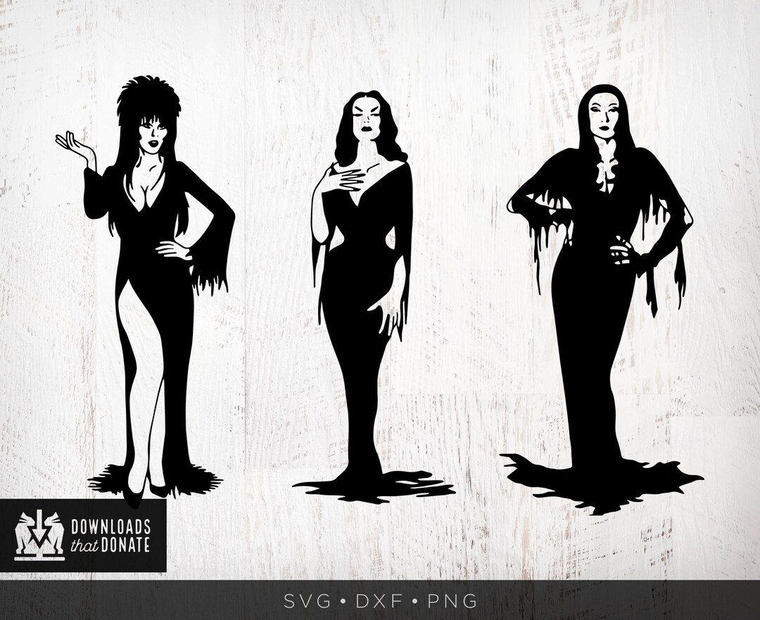 Goth Women SVG File | Retro Vampira Svg Elvira Svg Morticia Svg ...