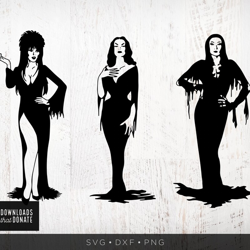Morticia Addams Svg - Etsy