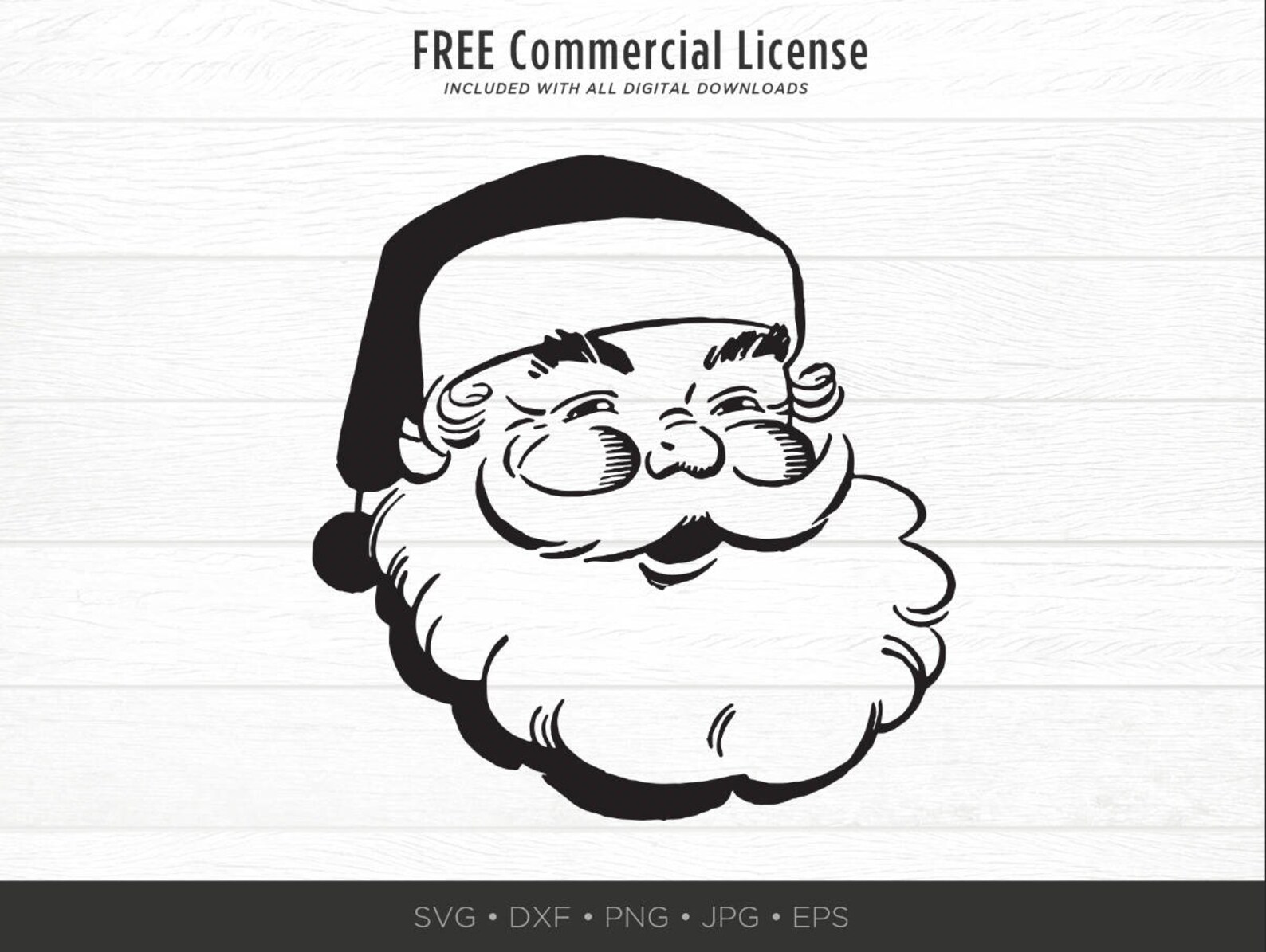 Santa Head SVG | Vintage Christmas SVG | Santa Face SVG Christmas Svg ...