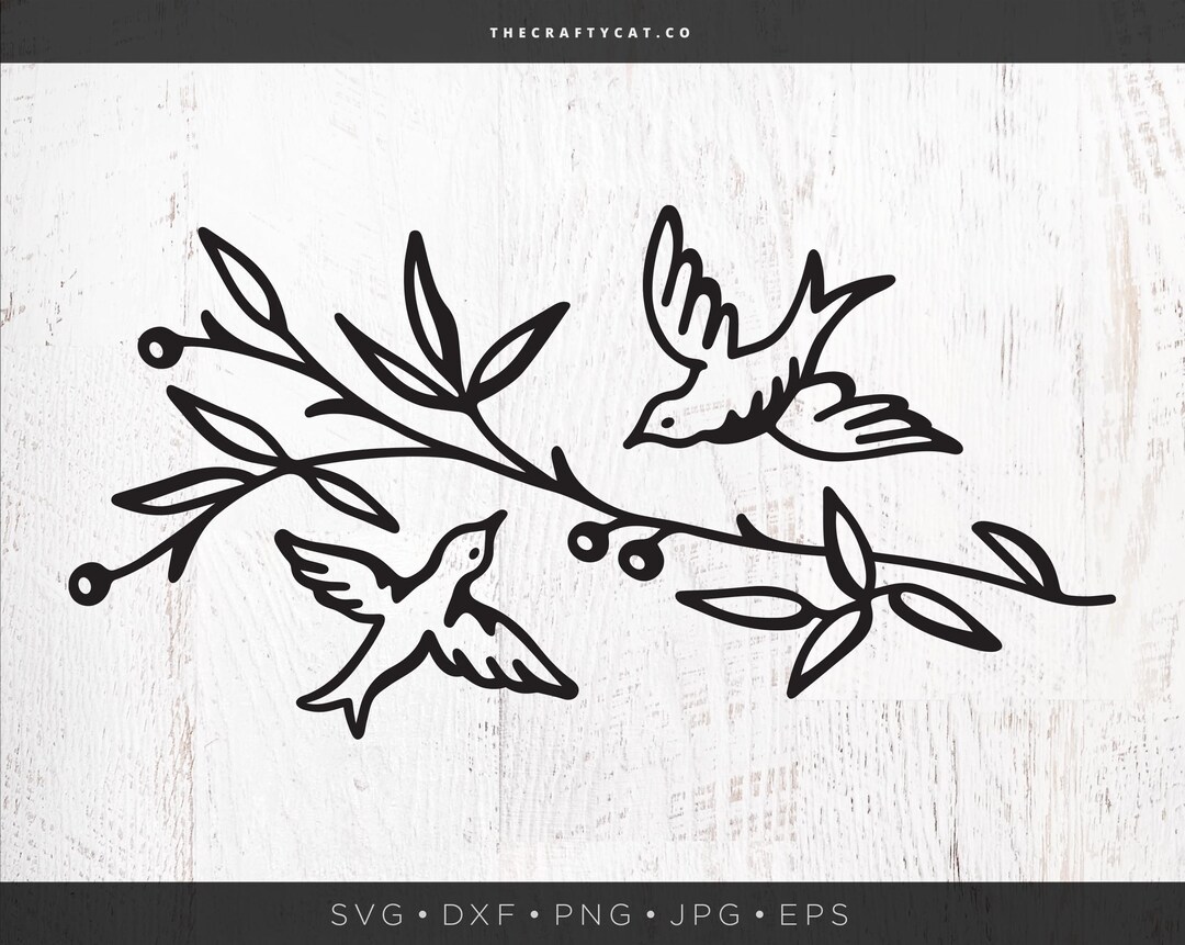 Spring Birds SVG | Little Bird SVG | Dove Svg Olive Branch Easter Svg ...