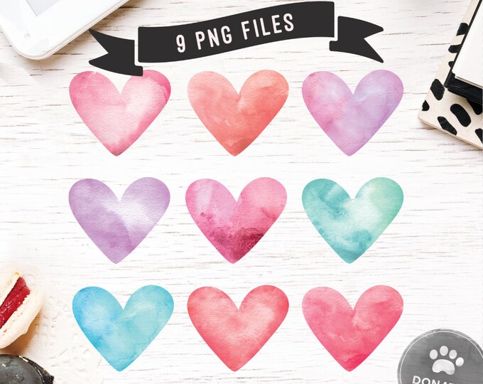 Heart Clipart,transparent Heart PNG Bundle, Heart Shape PNG, Heart PNG ...