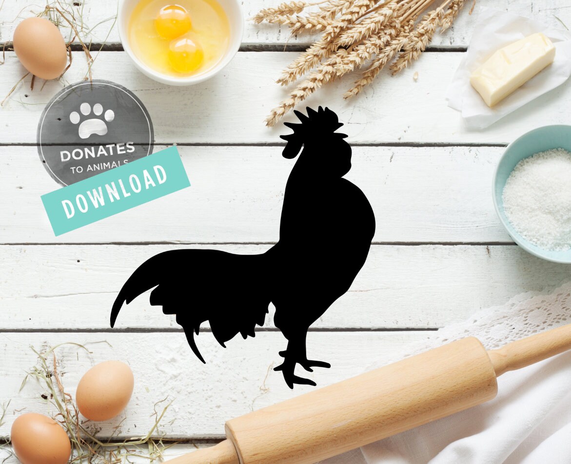Gallo SVG / Granja Svg / Cocina Svg / Gallo Clipart Pollo SVG - Etsy España