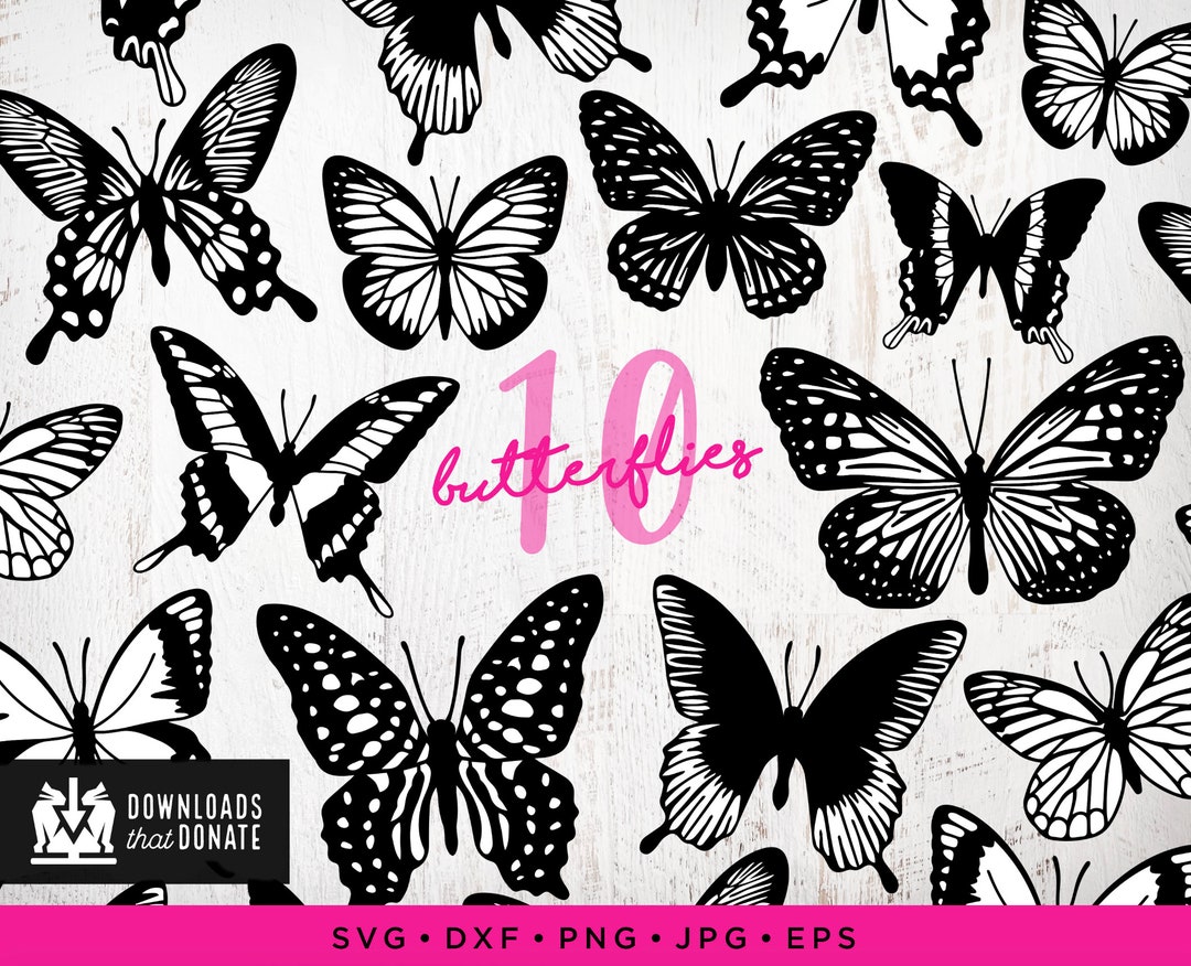10 Layered Butterflies SVG Bundle | Butterfly SVG Bundle | Butterfly ...