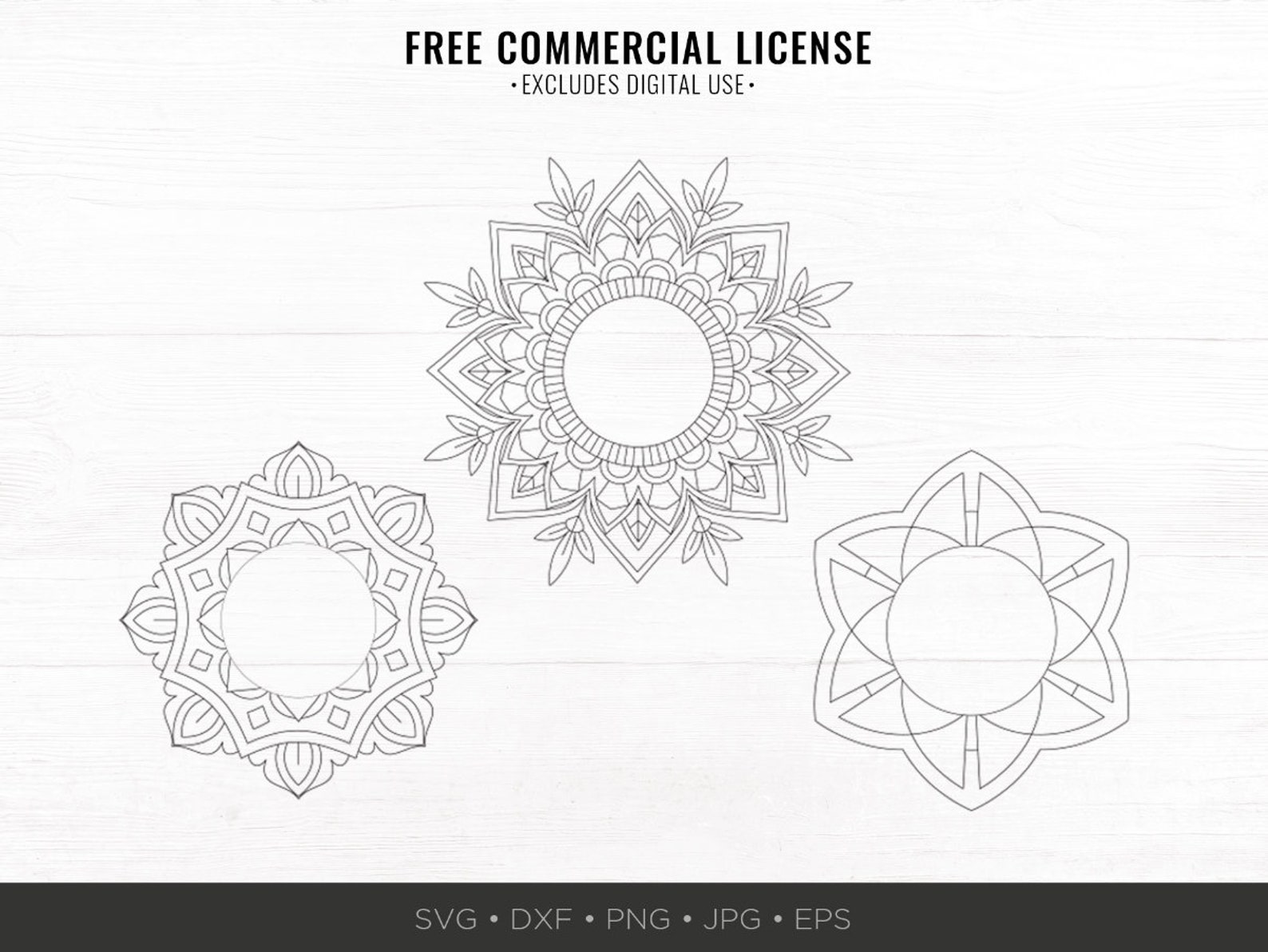 20 Mandala SVG Bundle Mandala Monogram SVG Monogram Mandala | Etsy