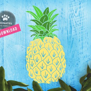 Pineapple SVG Bundle Summer SVG Pineapple Clipart Pineapple Cut File ...