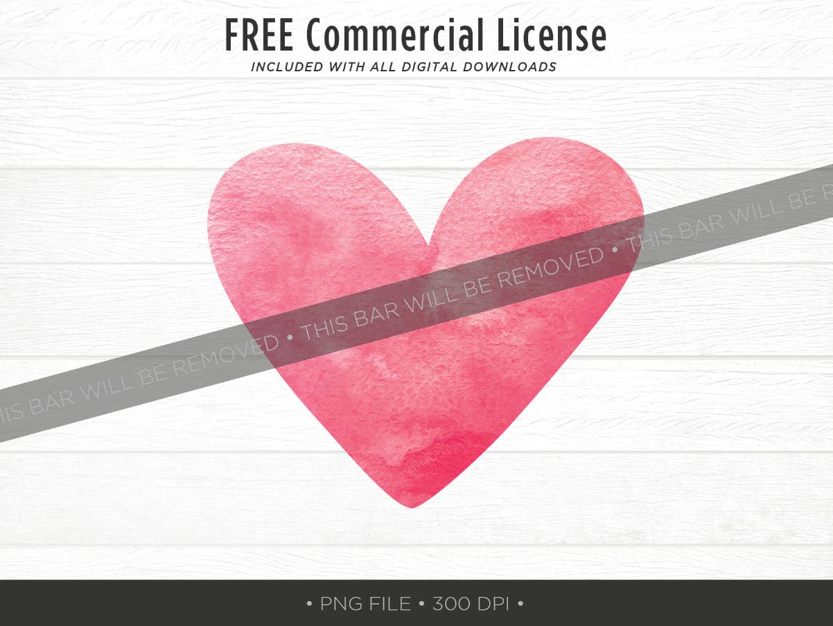 Pink Watercolor Heart PNG | Pink Watercolor Heart Clipart | Painted ...