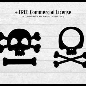 10 Files • 2 Styles | Skull Monogram SVG Frame Bundle | Commercial Use ...