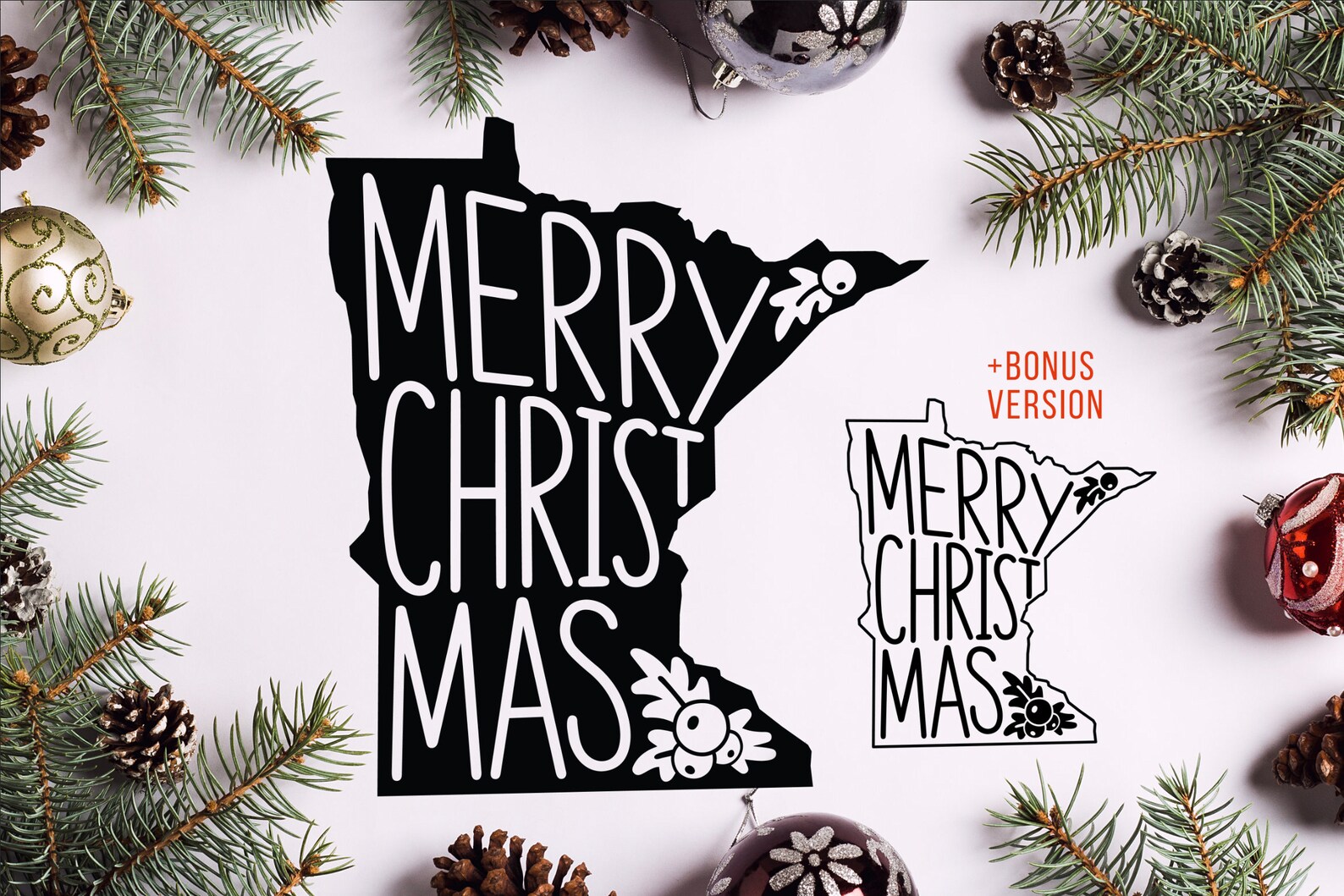 Minnesota Christmas SVG MN Christmas Minnesota Svg MN - Etsy