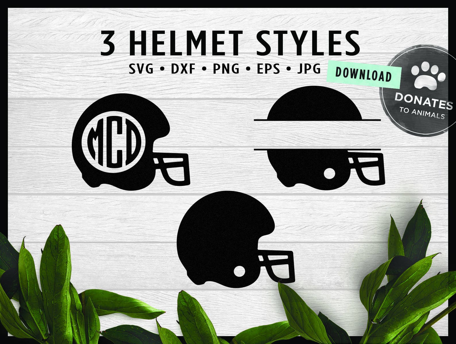 Football Helmet SVG | Commercial Use Football Monogram Frame Svg • Jpg ...
