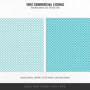 Mermaid SVG | Mermaid Digital Paper | Mermaid Scales SVG | Seamless ...