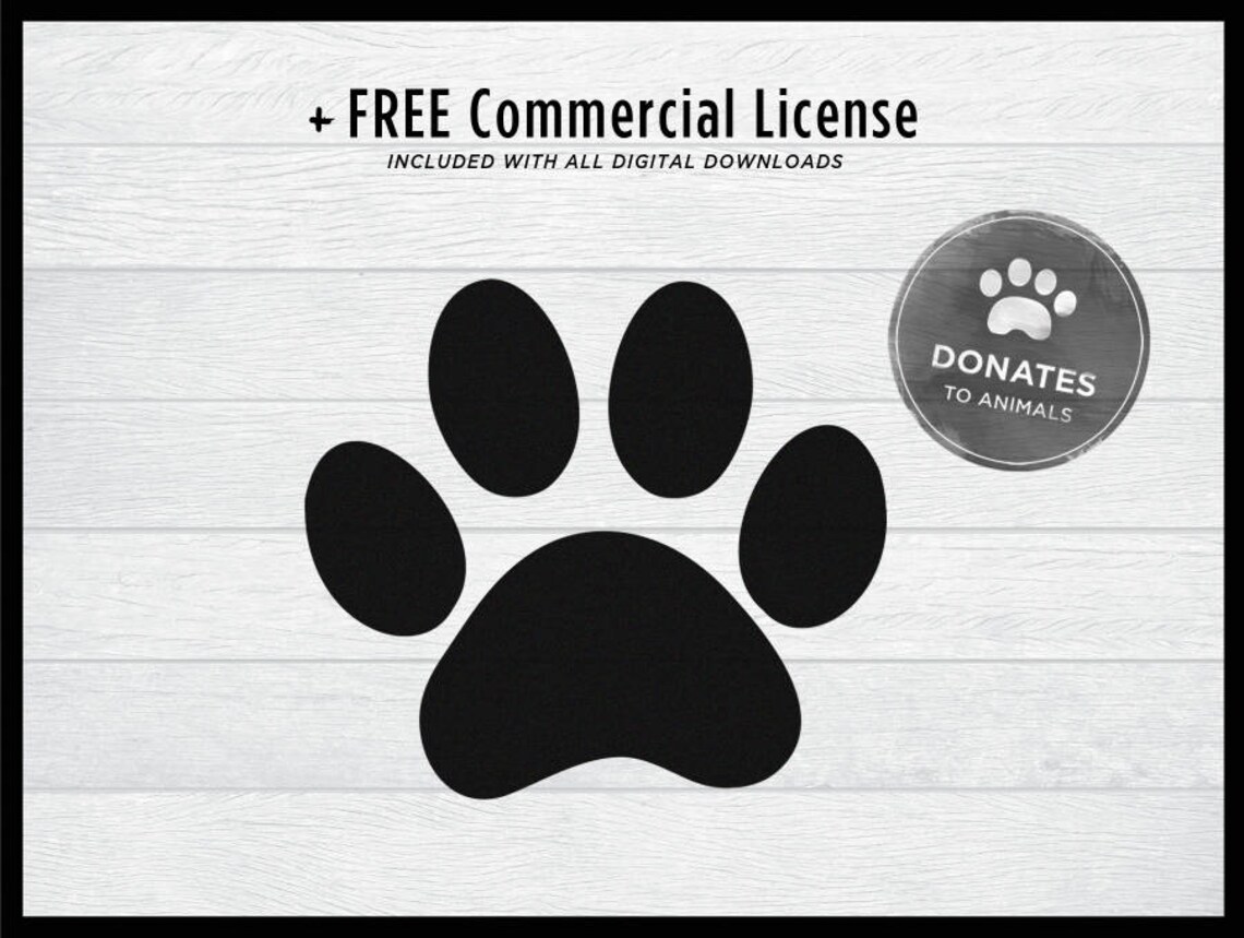 Paw Print SVG | Paw SVG | Dog Paw SVG | Cat Paw Svg | Pet Svg Digital ...