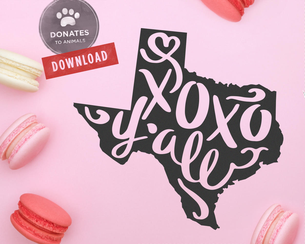 Texas Valentines Day Cut File Texas Valentine SVG Cut File | Etsy