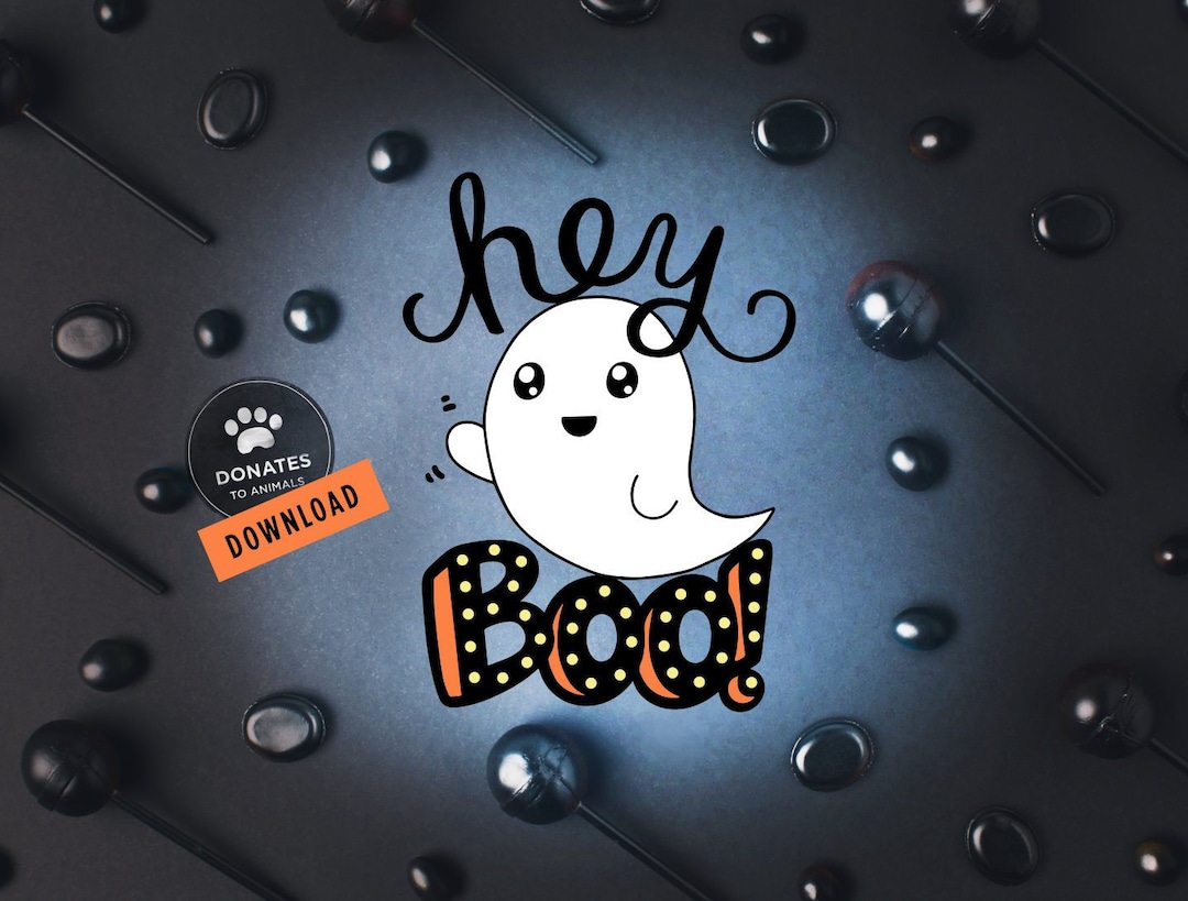 Hey Boo SVG | Cute Halloween SVG | Funny Halloween SVG Cute Ghost Svg ...
