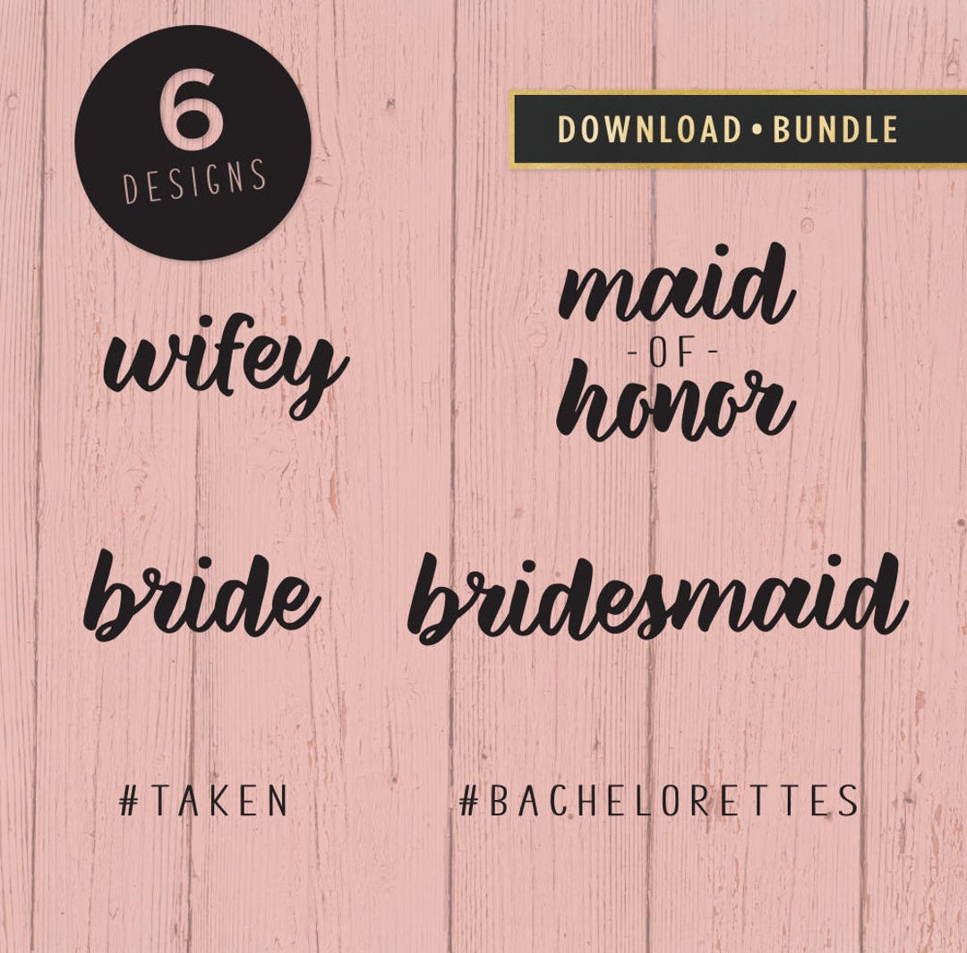 DIY Wedding Svg Bundle | Wedding Cut File | Bride Cut File | Wedding ...