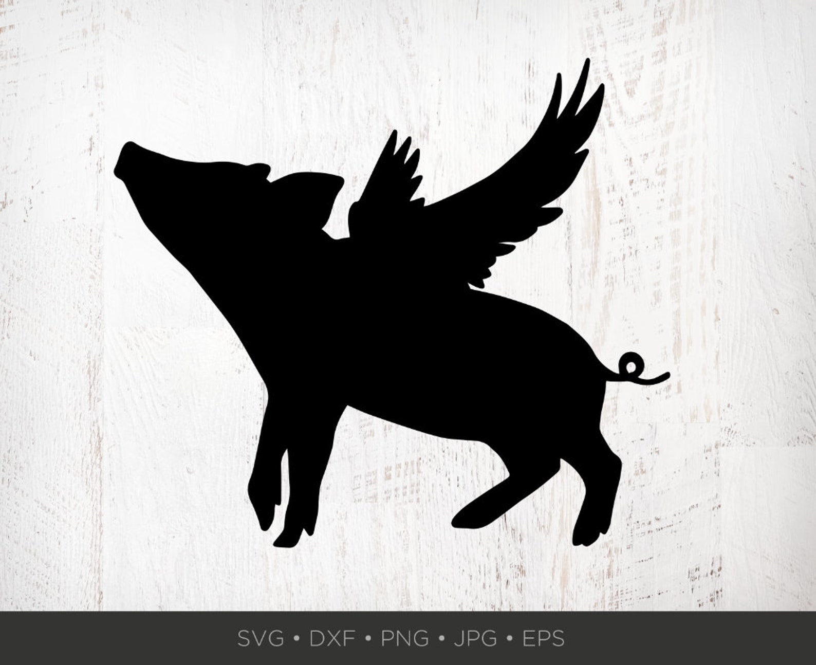 Flying Pig SVG Farm Svg Kitchen Svg Hog Clipart Rooster SVG Files Pig ...