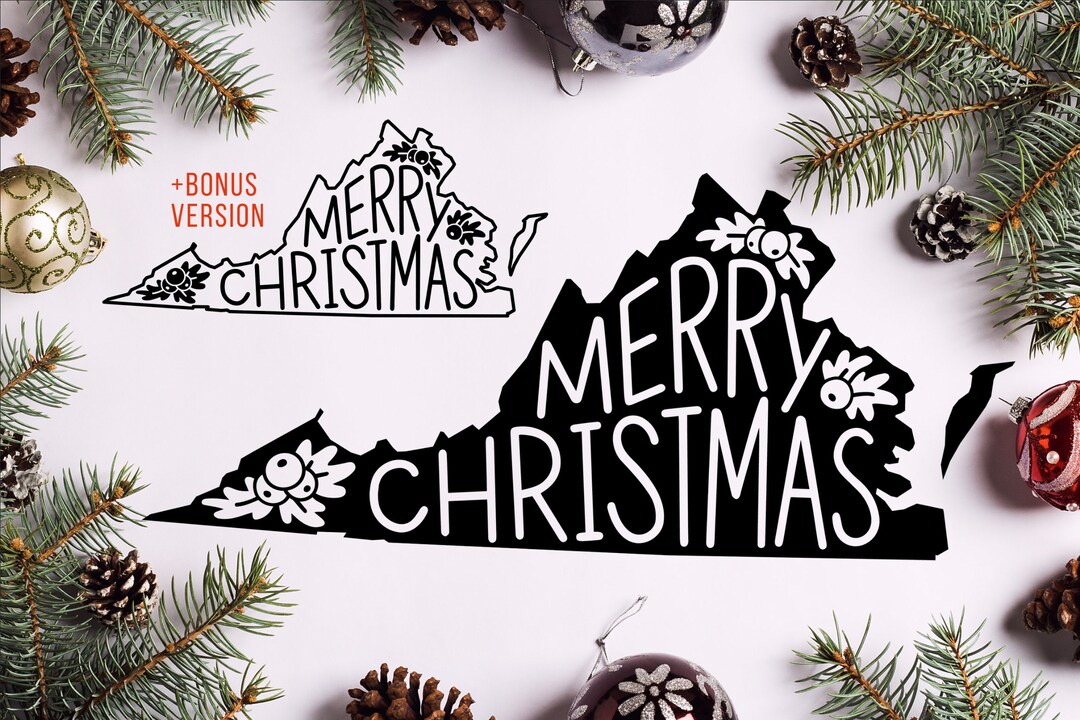 Virginia Christmas SVG | VA Christmas Svg | Southern Holiday Svg ...