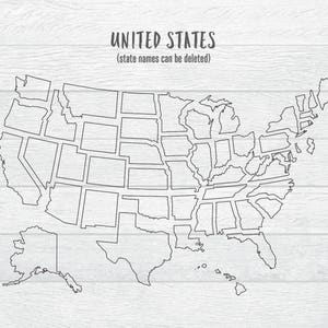 793 Files | 50 State Shapes Cut File Bundle for Cricut 50 United States ...