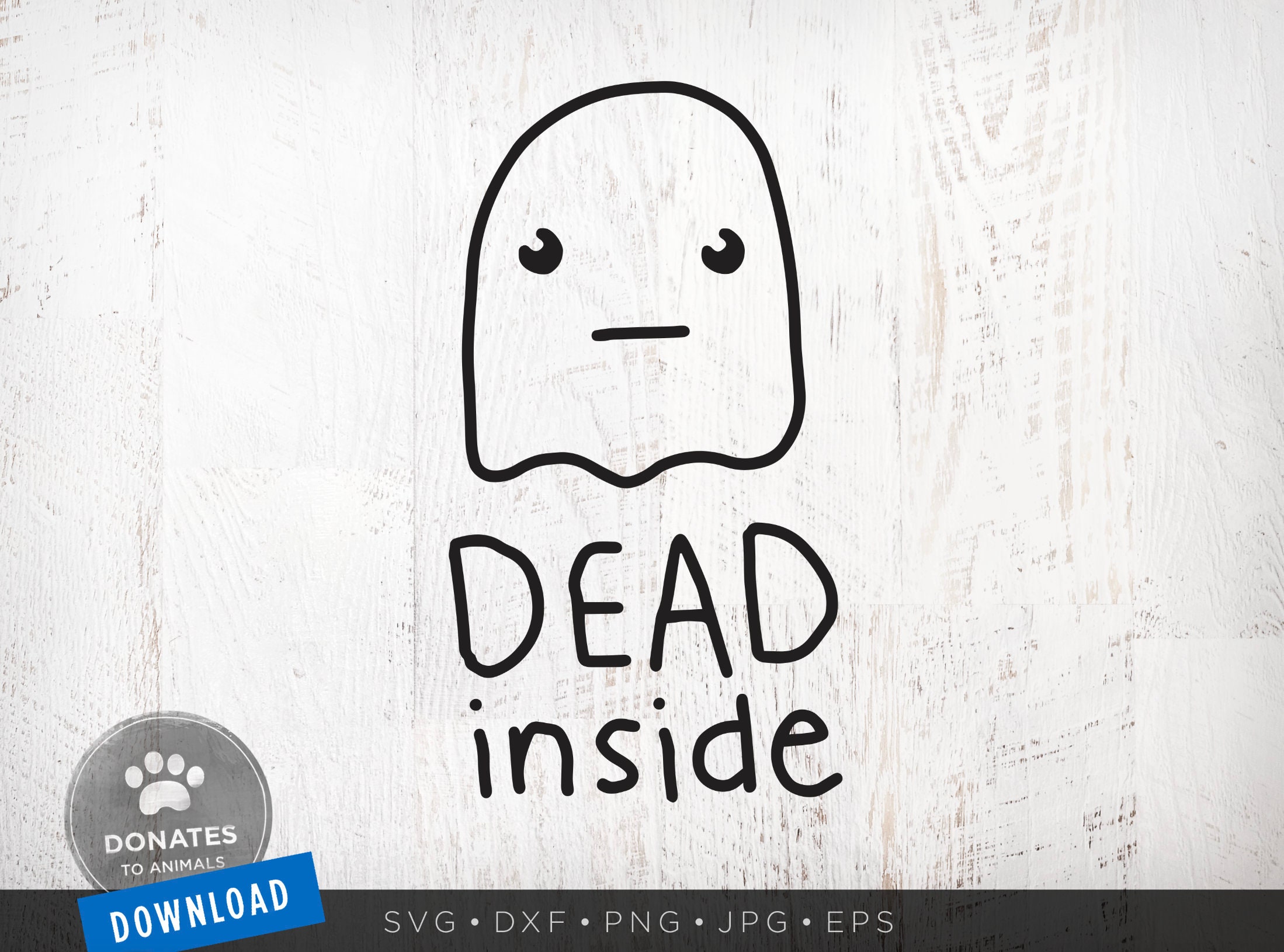 Dead Inside SVG | Funny Halloween SVG | Adult Halloween Cut Files ...