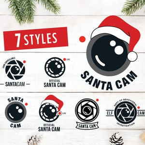 Santa Cam SVG | Santa Cam Cut File | Elf Cam SVG | Santa Cam File for ...