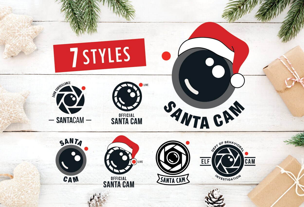 Santa Cam SVG | Santa Cam Cut File | Elf Cam SVG | Santa Cam File for ...
