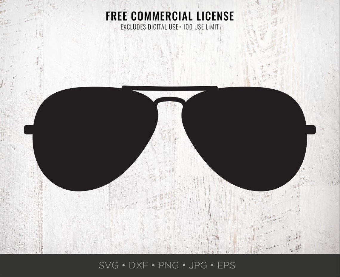 Aviator Sunglasses SVG Aviators SVG Sunglasses Silhouette Shape Png Cut ...