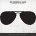 Aviator Sunglasses SVG Aviators SVG Sunglasses Silhouette Shape Png Cut ...