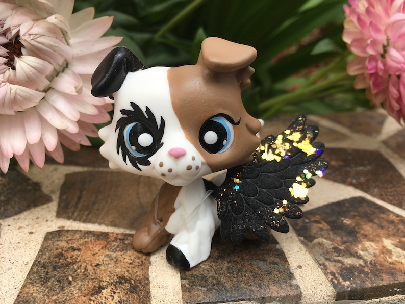 Littlest Pet Shop Cute Charming COLLIE DOG Ooak Custom W/ - Etsy