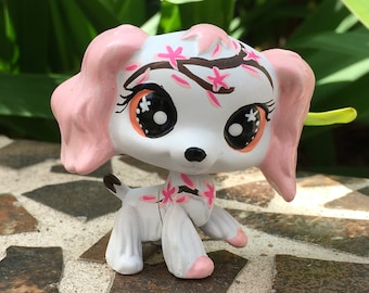 Littlest Pet Shop Cute Cocker Spaniel DOG Hand Painted Ooak | Etsy
