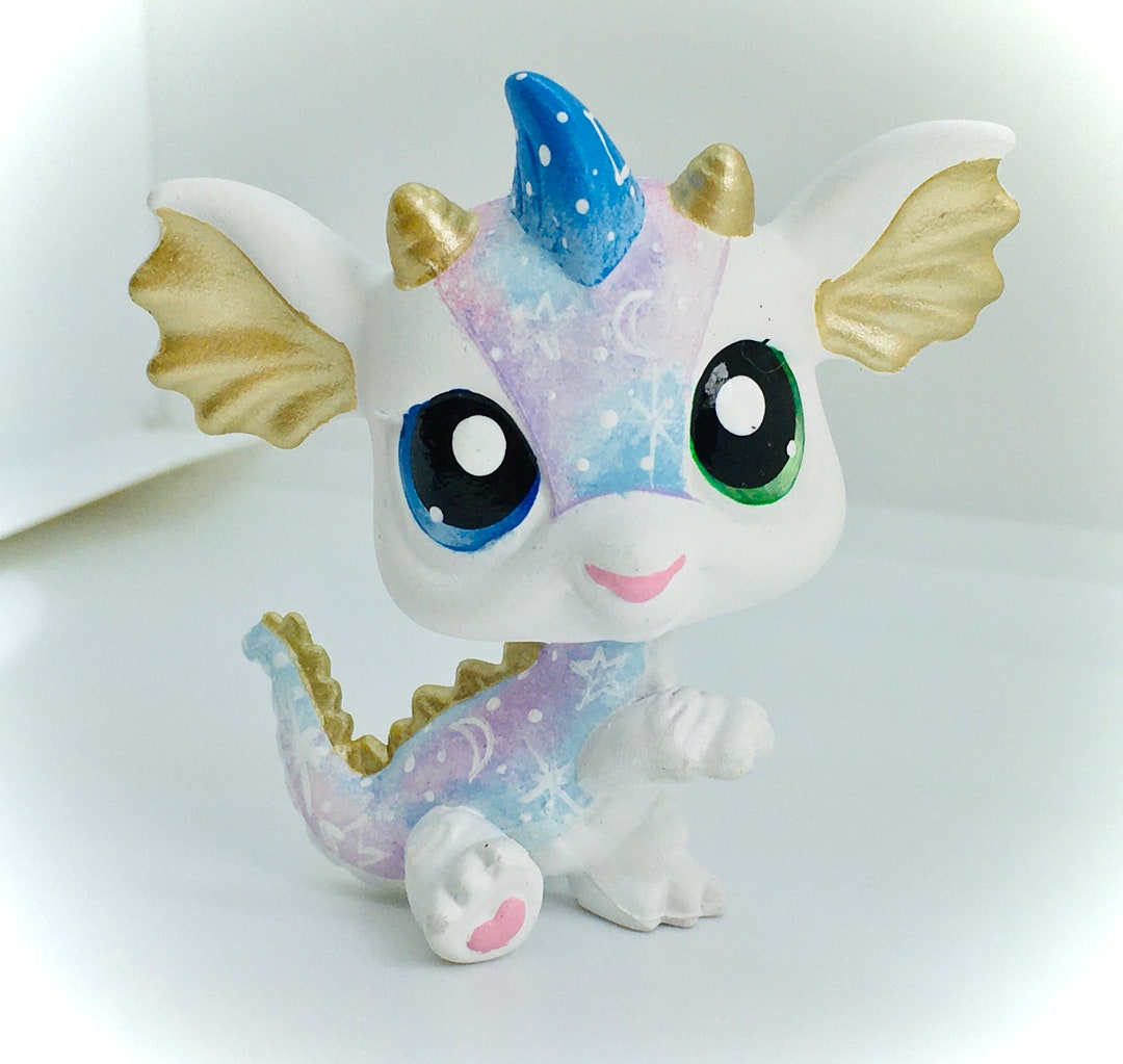 Baby Dragon Handpainted Galaxy Littlest Pet Shop Custom - Etsy