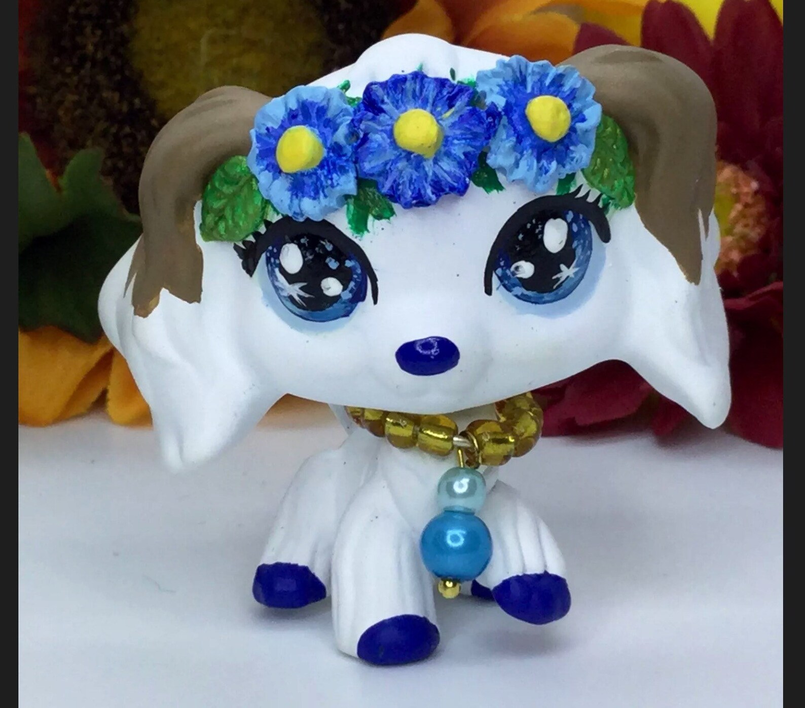 Littlest Pet Shop Cute Cocker Spaniel DOG With Flowers Hand | Etsy