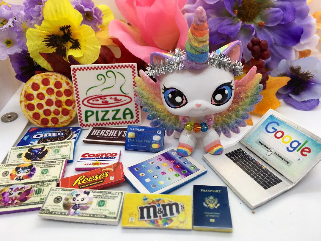 Littlest Pet Shop Custom Rainbow Wings & Accessories Lps PET NOT ...