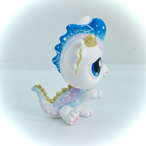 Baby Dragon Handpainted Galaxy Littlest Pet Shop Custom - Etsy