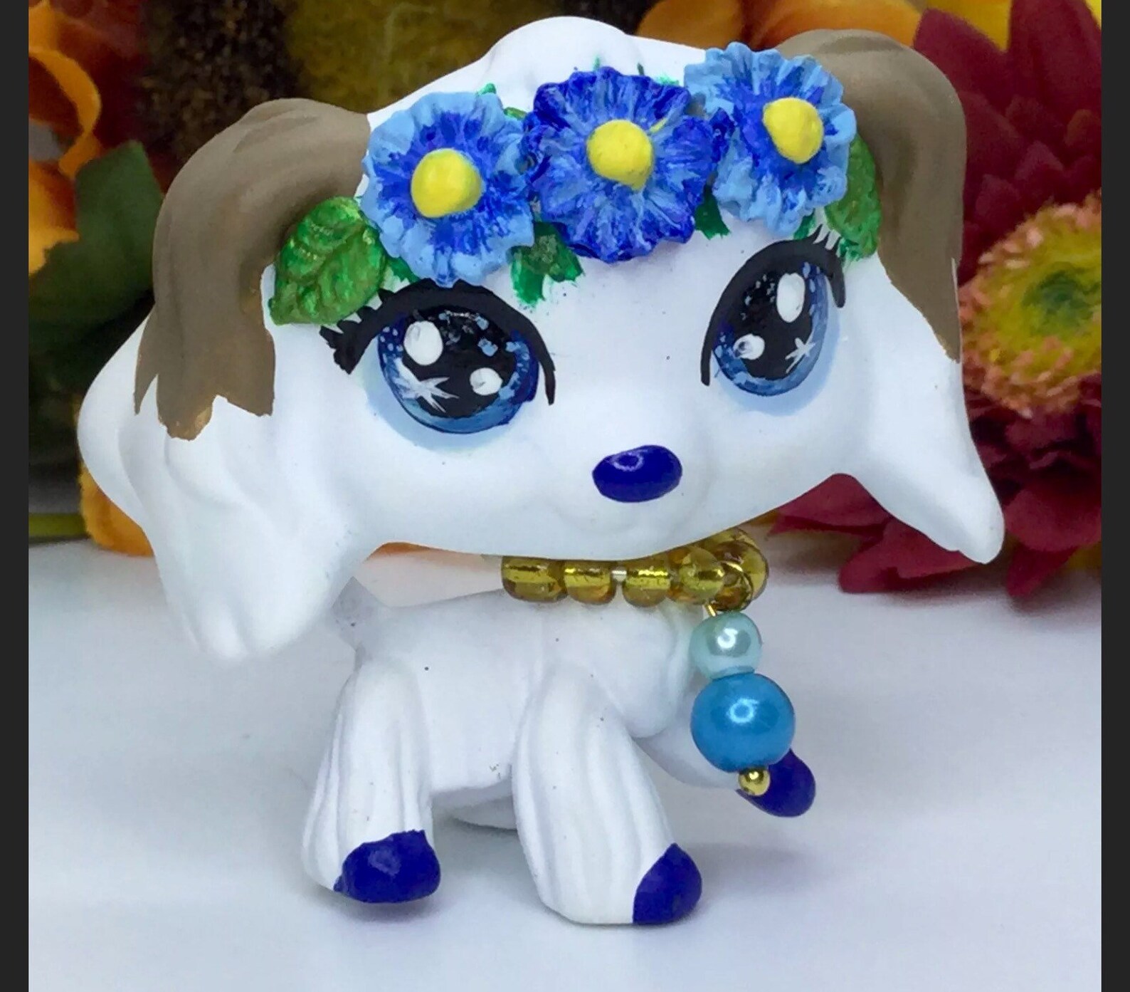 Littlest Pet Shop Cute Cocker Spaniel DOG With Flowers Hand | Etsy