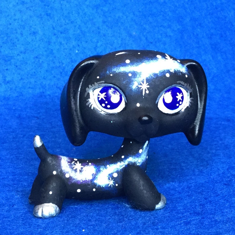Littlest Pet Shop Cute Dachshund GALAXY Dog Ooak Custom - Etsy