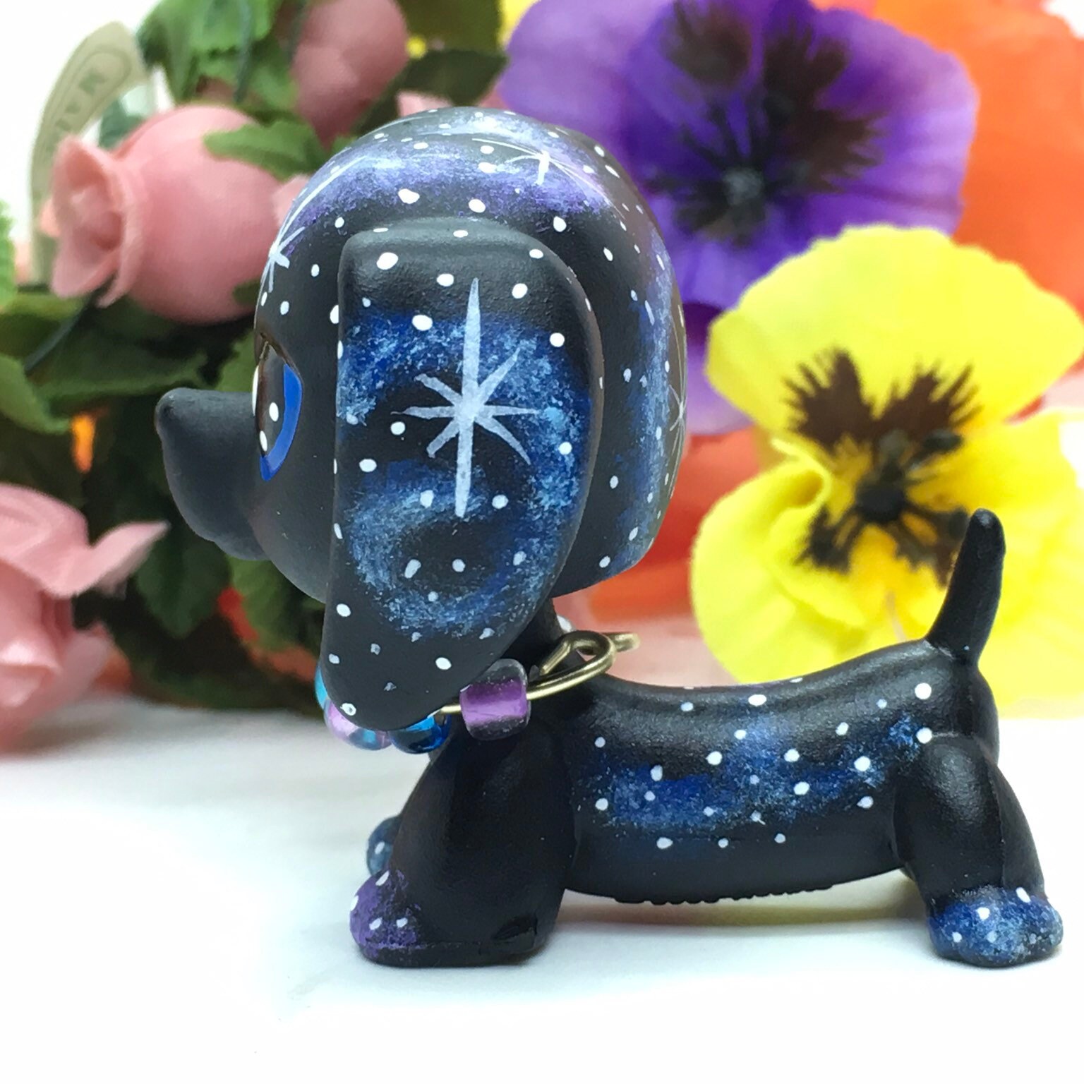 Littlest Pet Shop Cute Dachshund GALAXY Dog Ooak Custom | Etsy