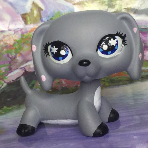 Littlest Pet Shop Cute Dachshund With Flowers Dog Ooak - Etsy