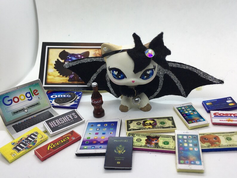 Littlest Pet Shop Custom Bat Wings & Accessories Lps PET NOT | Etsy