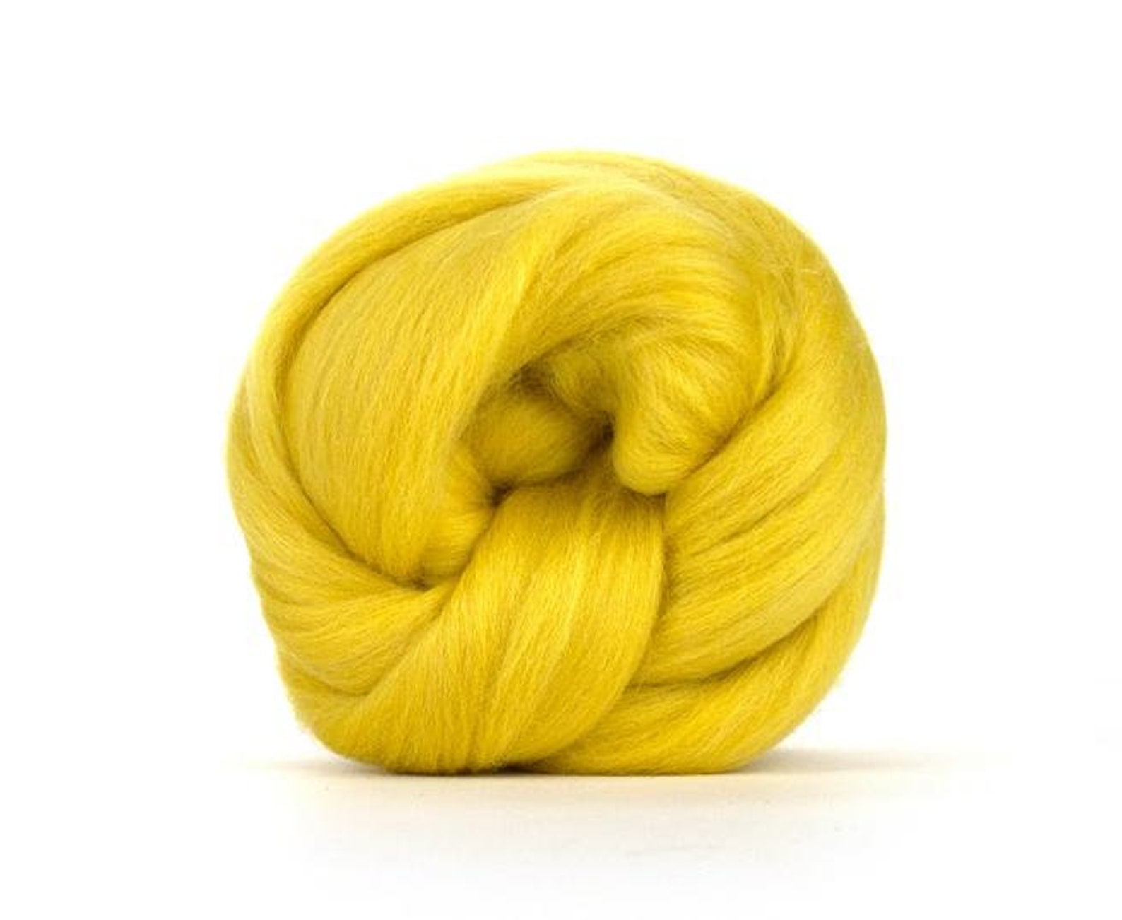 MERINO wool top. CORN. 100% soft dyed Wool Tops. Roving. - Etsy Italia