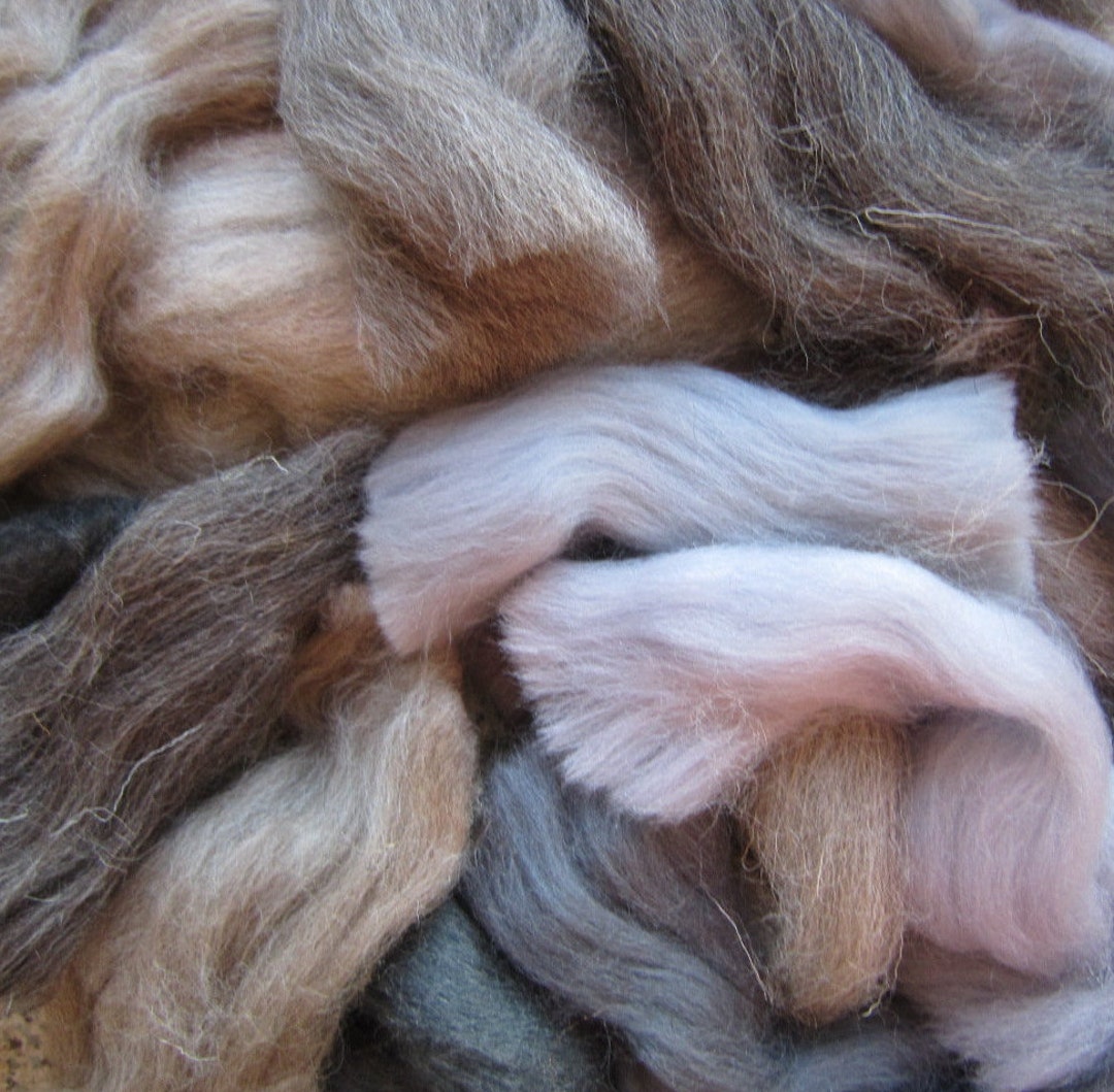 Wool off Cuts. GREYS. 100g BAG. Waste Wool Tops. 100% Merino/british ...