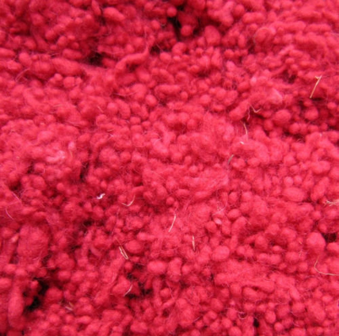 Wool NEPPS. Available in 5g, 10g & 25g Packs. RED. Slubbs, Burrs ...