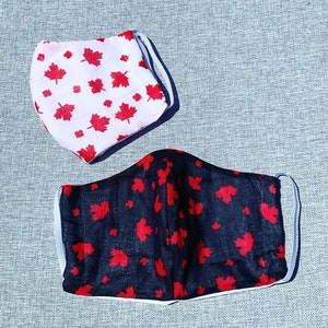 Face Mask, Canada Day Canadian Face Mask, Cotton Face Mask, Reusable ...