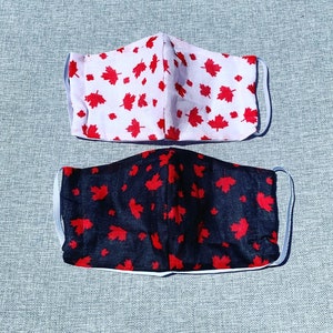 Face Mask, Canada Day Canadian Face Mask, Cotton Face Mask, Reusable ...