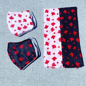 Face Mask, Canada Day Canadian Face Mask, Cotton Face Mask, Reusable ...