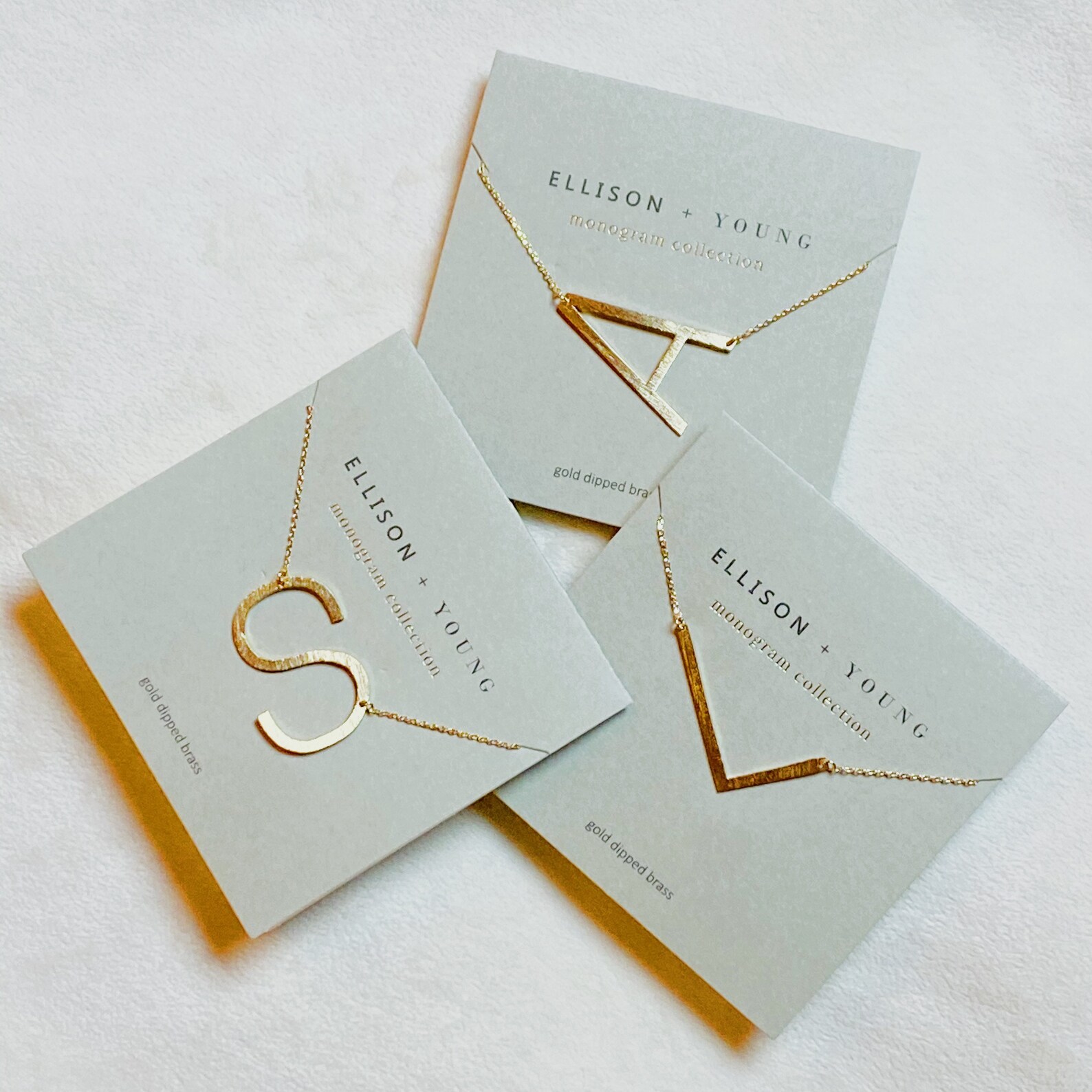 Monogram Initial Necklace | Etsy