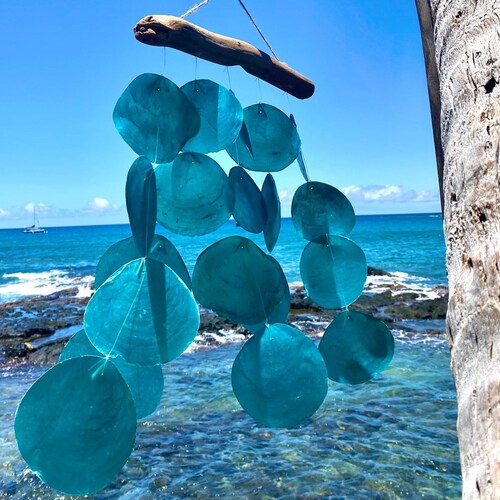 Capiz Shell Wind Chimes Ocean Nautical Decor. Sound of - Etsy