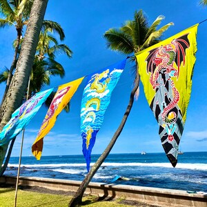 Dragon Prayer Flag Spirit of the Elements Designed & Created on Big ...