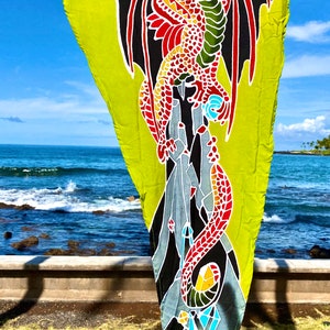 Dragon Prayer Flag Spirit of the Elements Designed & Created on Big ...