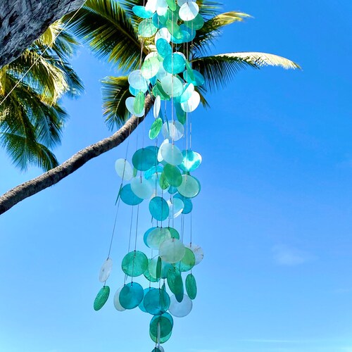 Capiz Shell Wind Chimes Ocean Nautical Decor. Sound of - Etsy