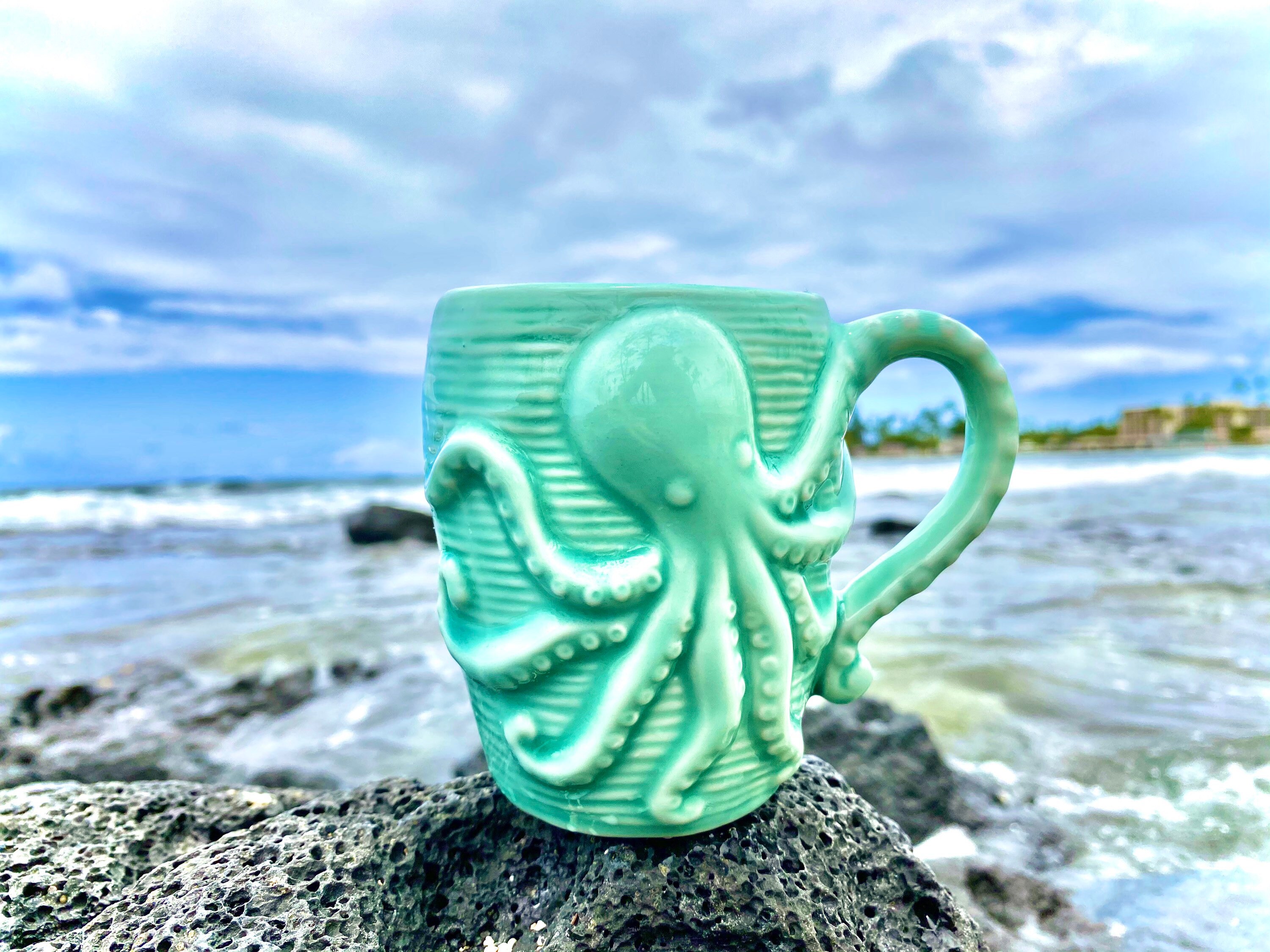 Mini Octopus Mug & Plate. Marine Nautical Home Table Decor. | Etsy